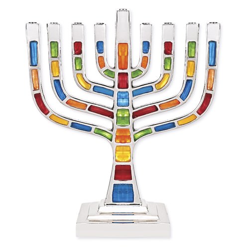 Mosaic Multi Colour Menorah – Olive+Wild